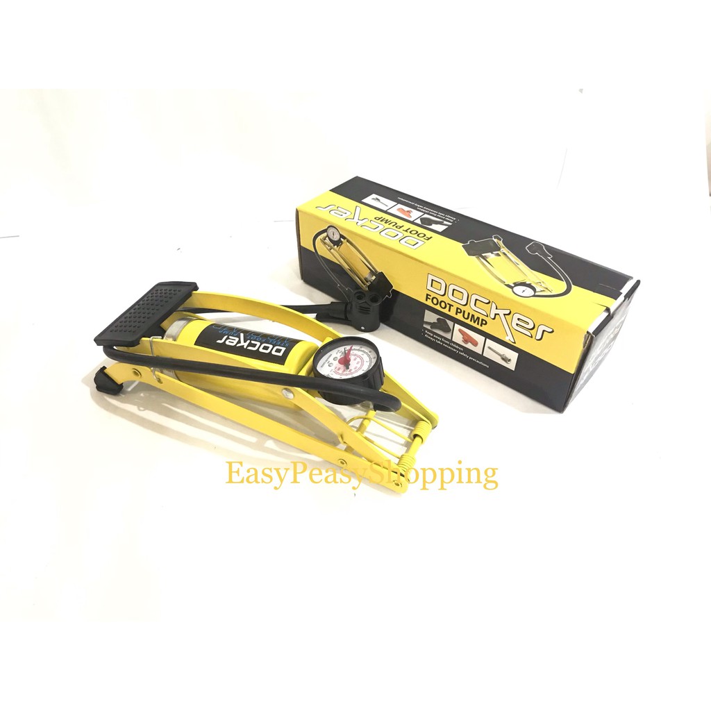 Heavy Duty Foot Pump Bicycle,Motor,Ball/Pam Angin Tayar/Basikal/Bola ...