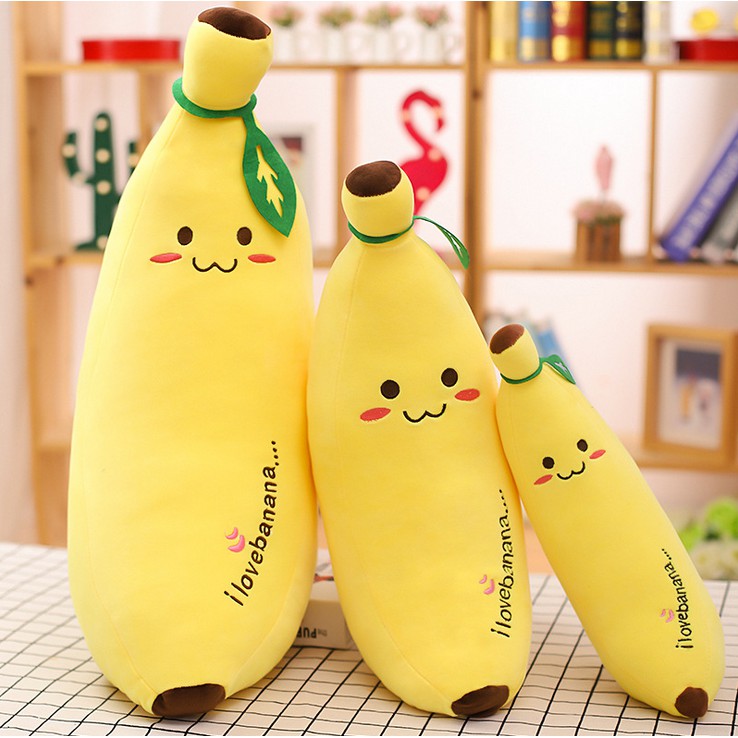 70CM Toddler Cute Banana Plush Stuffed Toy Down Cotton Pillow Doll ...