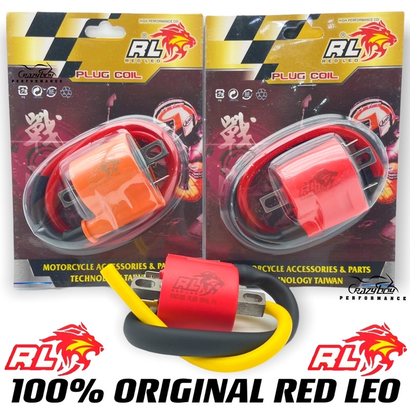 RED LEO 100% ORIGINAL RACING PLUG COIL Y15ZR LC135 RS150 Y16ZR SRL115 ...