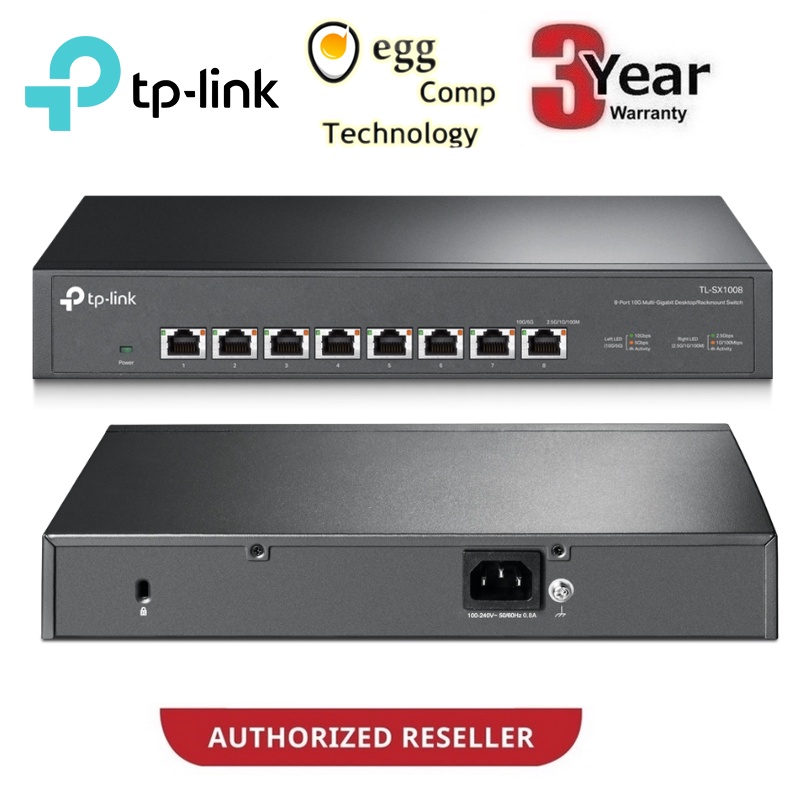 TP LINK 8-Port 10G Desktop Plug and Play Switch- TL-SX1008 | Shopee ...