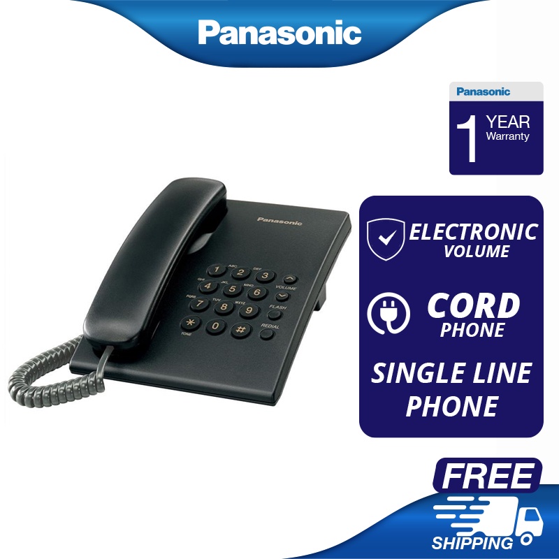 PANASONIC TS500 CORDED PHONE WALL MOUNTABLE KX-TS500MLB | Shopee Malaysia