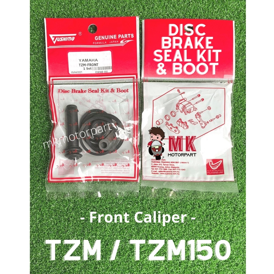 (Tushima) Yamaha TZM FRONT Disc Brake Seal Kit & Boot Caliper Rubber ...