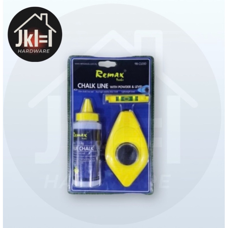 (100%ORIGINAL )Remax Tools CHALK LINE WITH POWDER & LEVEL- 30m chalk line reel 4oz high ...