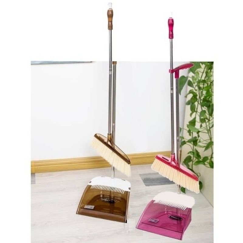 broom and dustpan set / penyapu / penyodok / ( Transparent) penyapu ...