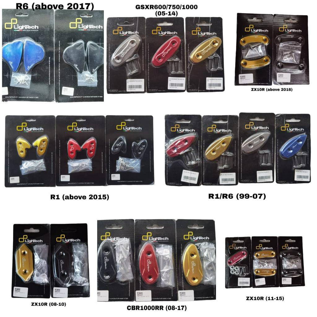 MOTORCYCLE MIRROR BLOCK OFF CAPS SUPERBIKE GETAH PENUTUP SIDE MIRROR ...