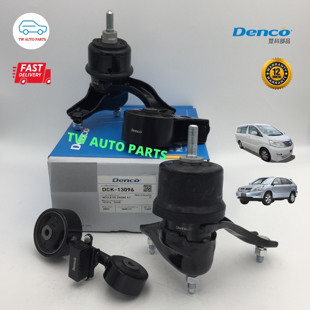 DENCO ENGINE MOUNTING SET (JAPAN) FOR TOYOTA ALPHARD 2.4cc (ANH10 ...