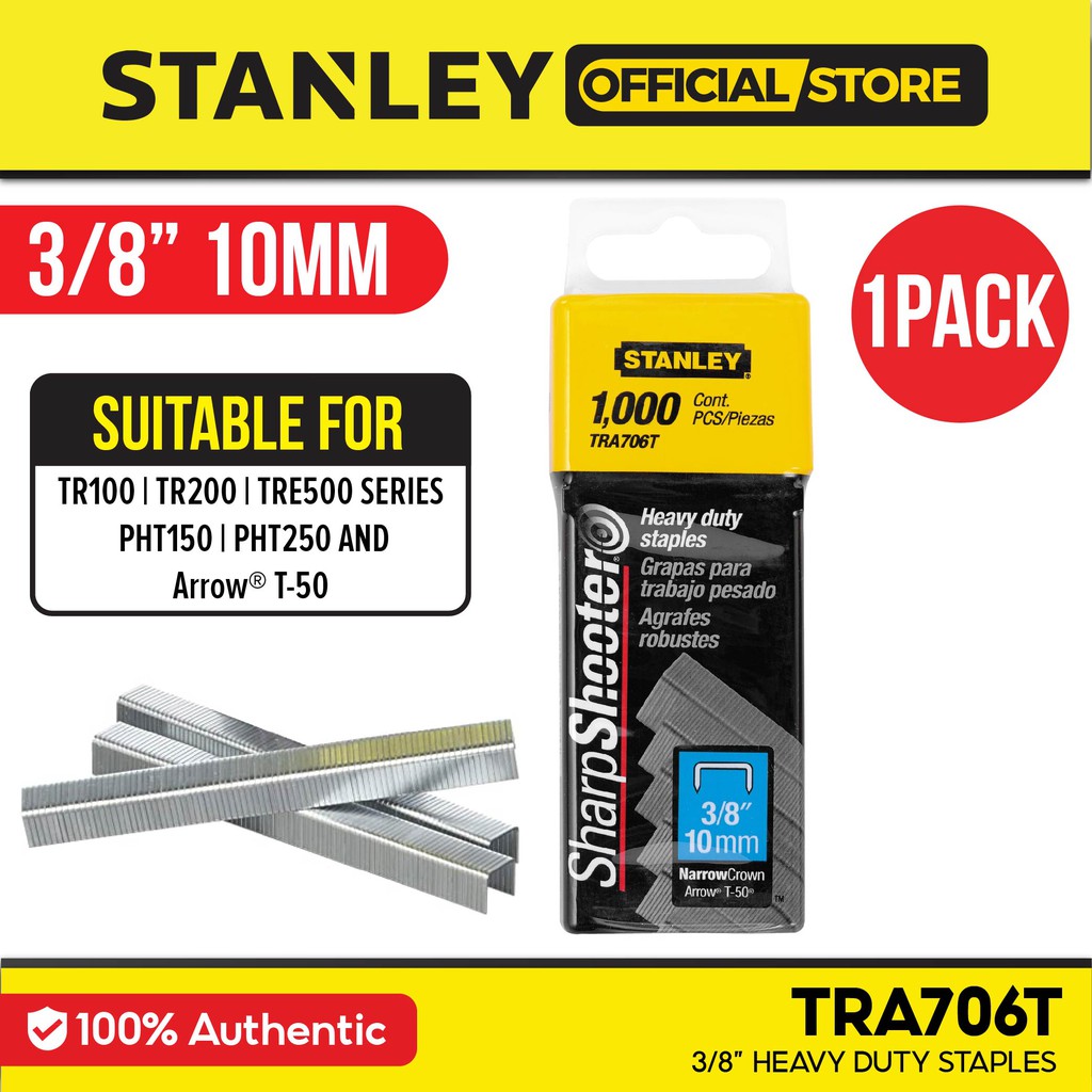Stanley Heavy Duty Staples TRA706T | Shopee Malaysia