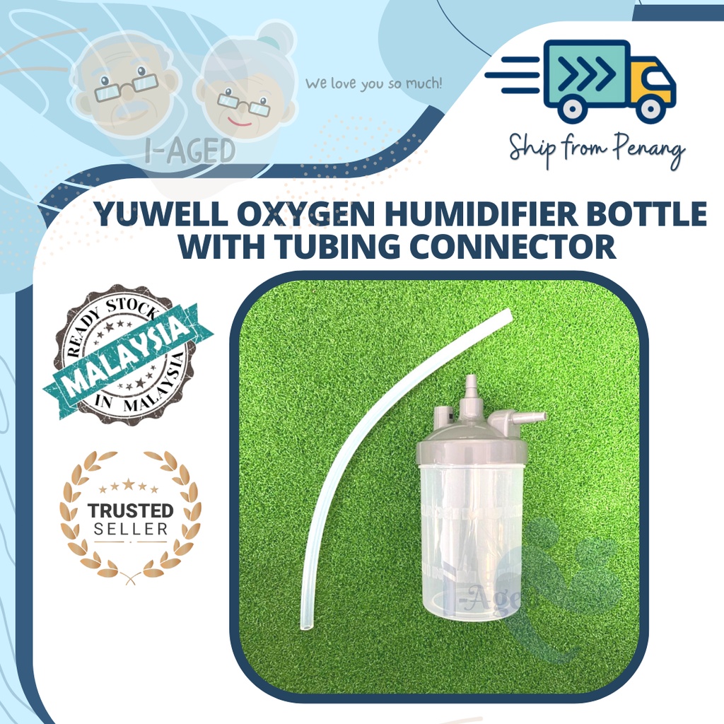 Oxygen Humidifier Bottle with Tubing Connector for Oxygen Concentrator ...