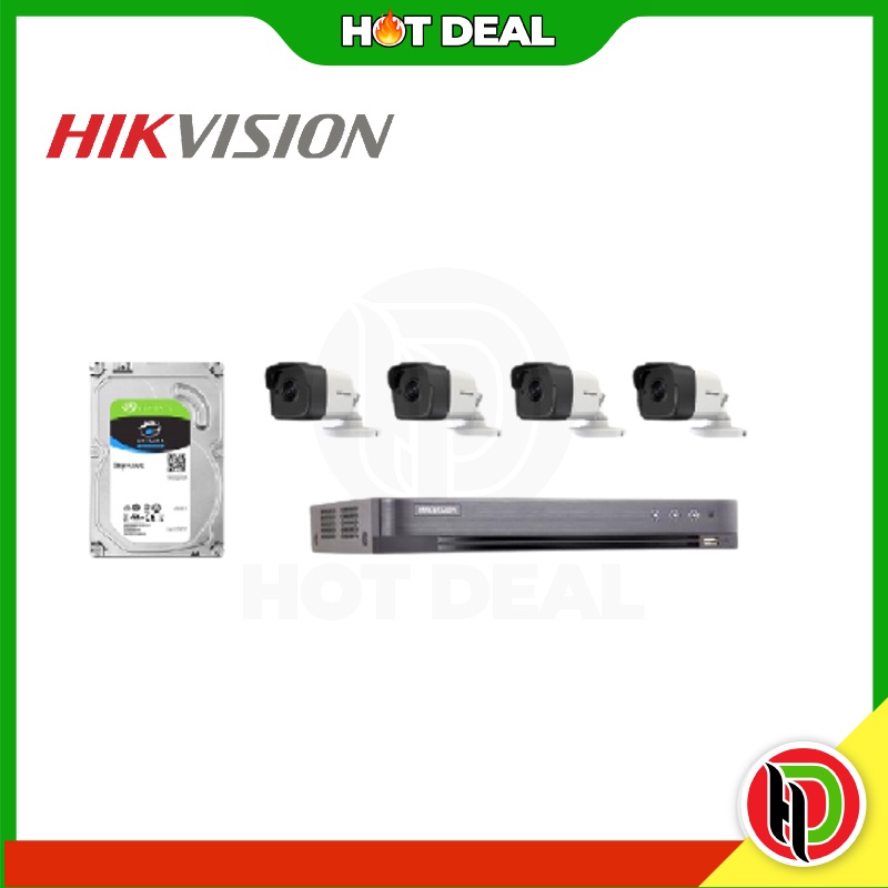 Hotdeal Hikvision 4MP POE 8 Channel NVR CCTV package - with 4x2.8mm 4MP ...
