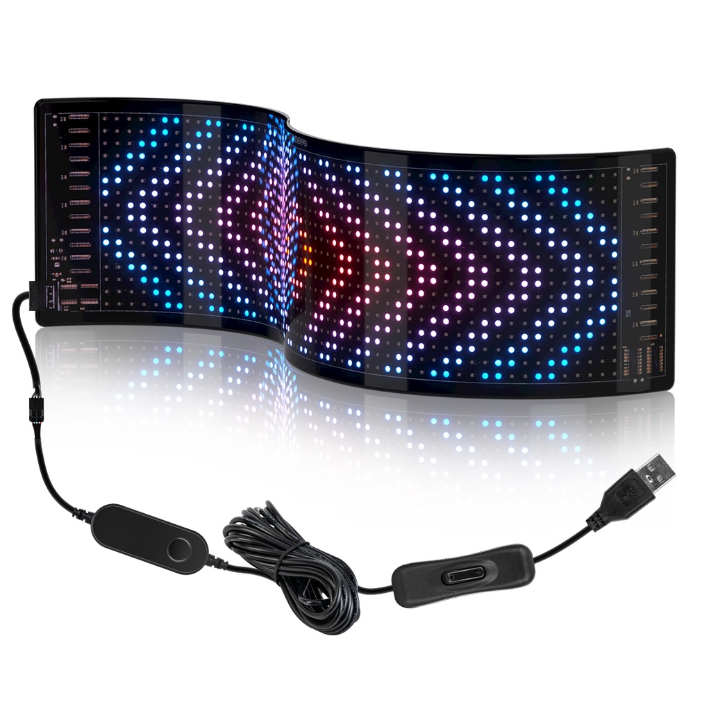 LED Matrix Pixel Panel Bluetooth APP USB 5V Flexible Addressable RGB ...