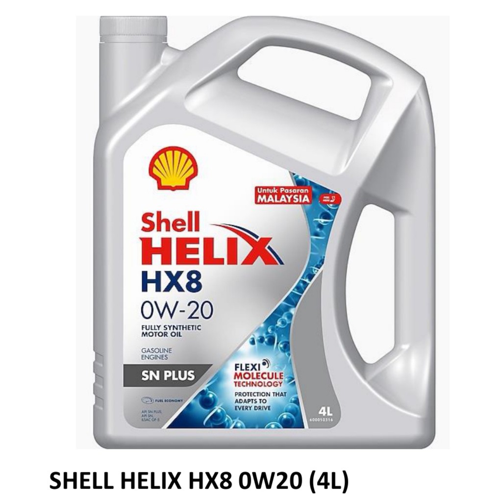 SHELL HELIX HX8 0W-20 ( 4 Liters ) | Shopee Malaysia