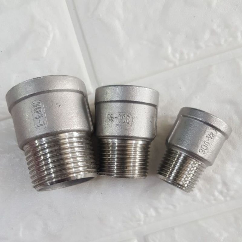 304 stainless steel highquality valve socket 1/2" - 1"size | Shopee ...