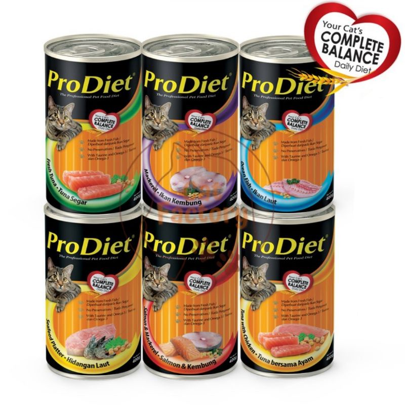 ProDiet Cat Canned Wet Food 400g/Makanan Kucing ProDiet Tin 400g ...