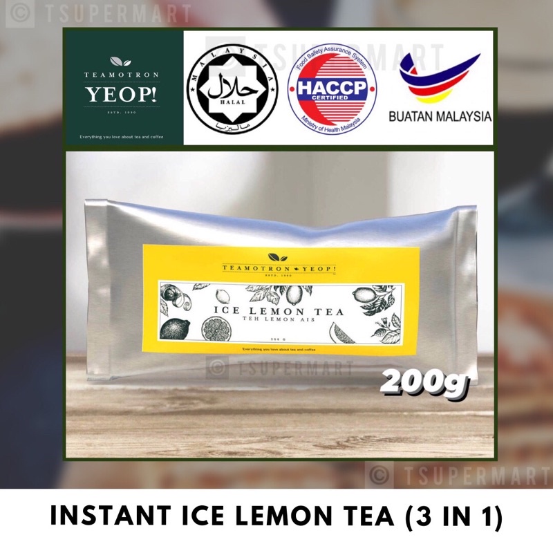 Teamotron YEOP! Instant Ice Lemon Tea Serbuk Lemon Ais Teh Halal ...