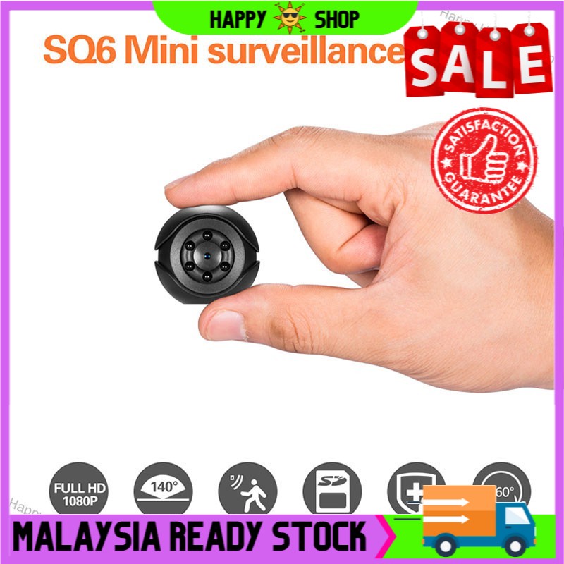 Happy Happy Shopp Mini Surveillance Camera Portable HD 1080P Cam Wide ...