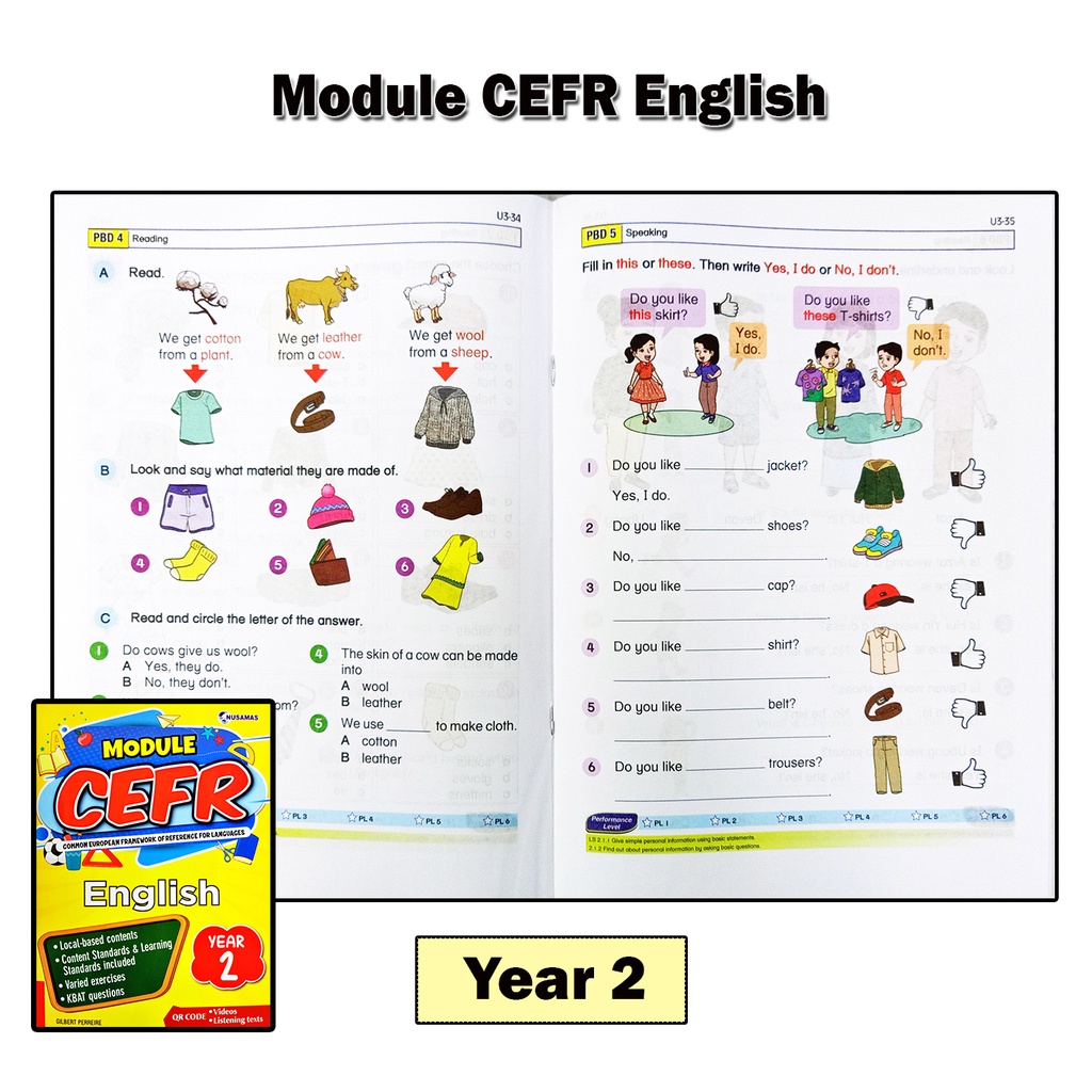Buku Latihan : Module CEFR English Year 1 / 2 / 3 / 4 / 5 / 6 Edisi ...