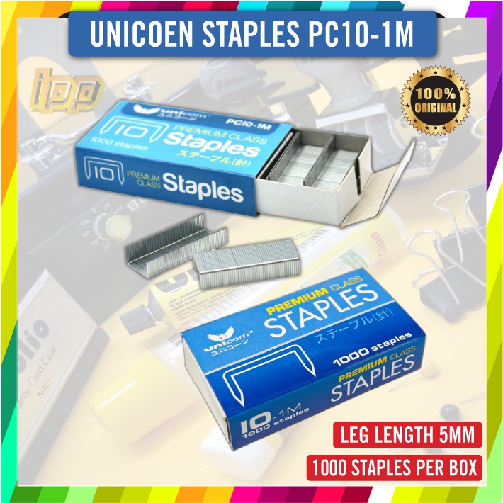 Unicorn Premium Class PC10-1m Staples (Stapler Bullet) - Original Small ...