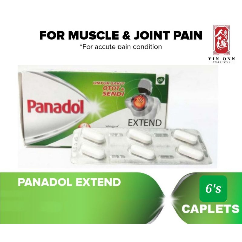 Panadol Extend for Muscle and Joint Pain Relief (6's) | Shopee Malaysia