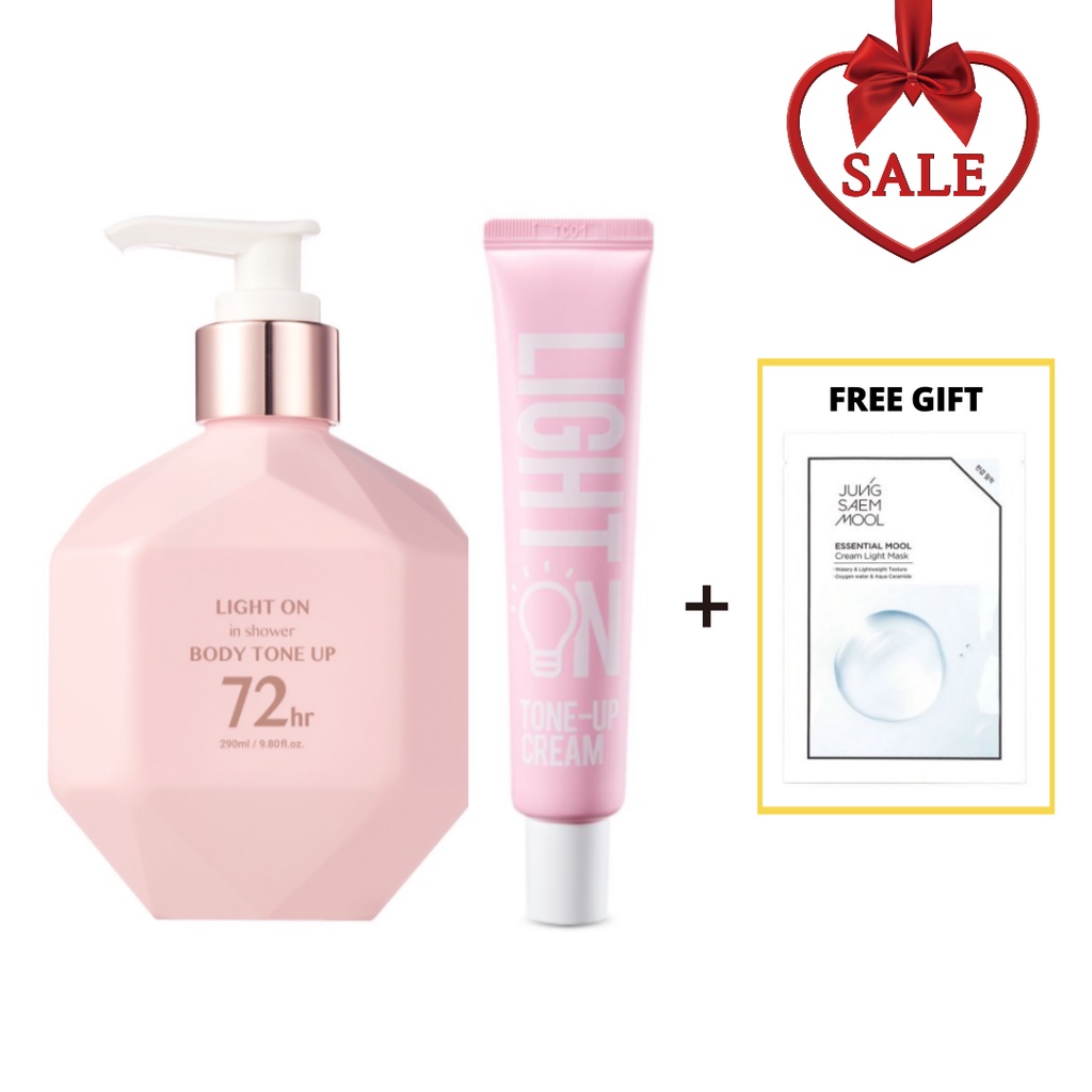 [BOM] Light On Facial and In Shower Body Tone Up Cream Underarm ...