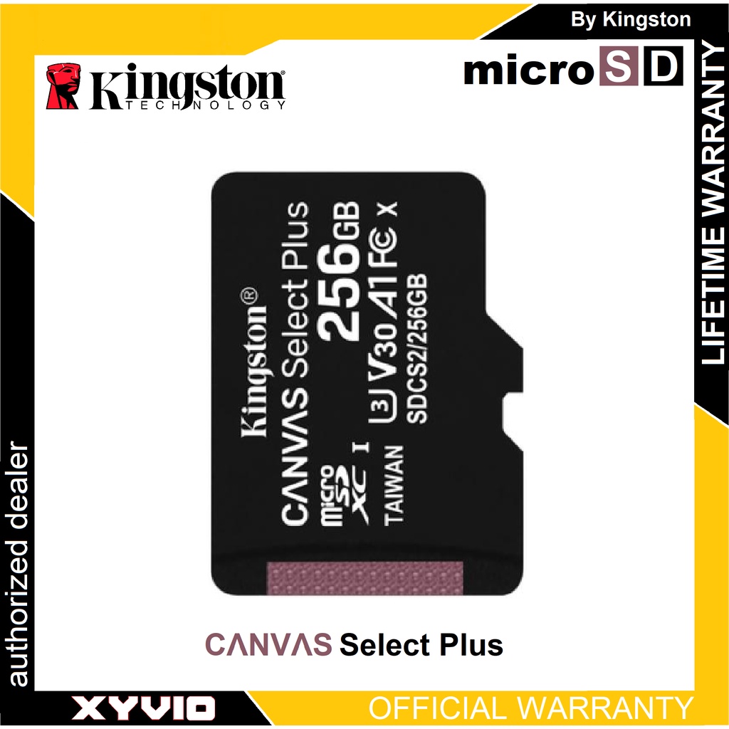 Kingston Canvas Select Plus 32GB | 64GB | 128GB | 256GB 100mb/s SDCS2 Memory card micro sd card ...