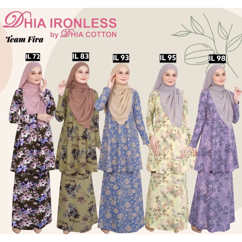 🔥SALE🔥 new design kurung dhia ironless | Shopee Malaysia