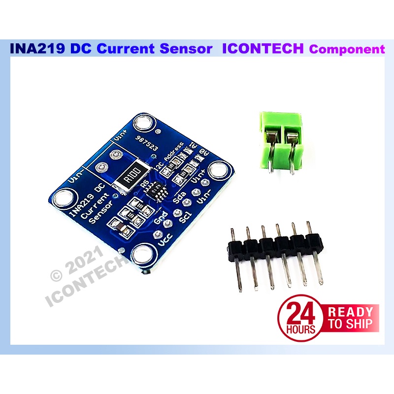 MCU-219 INA219 Current Measure Sensor Module I2C Zero Drift Bi ...