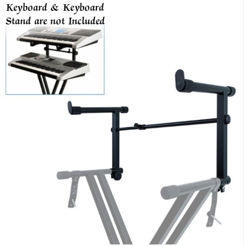 GST 2 Tier Keyboard Stand Extension Adapter Arm Second Tier Extra ...