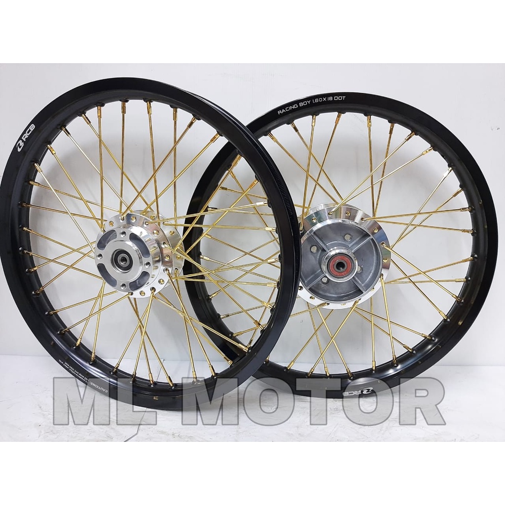 Y125ZR Y125Z 125ZR Racing Boy Rim Black, RCB Gold, Hub Chrome PNP Set ...