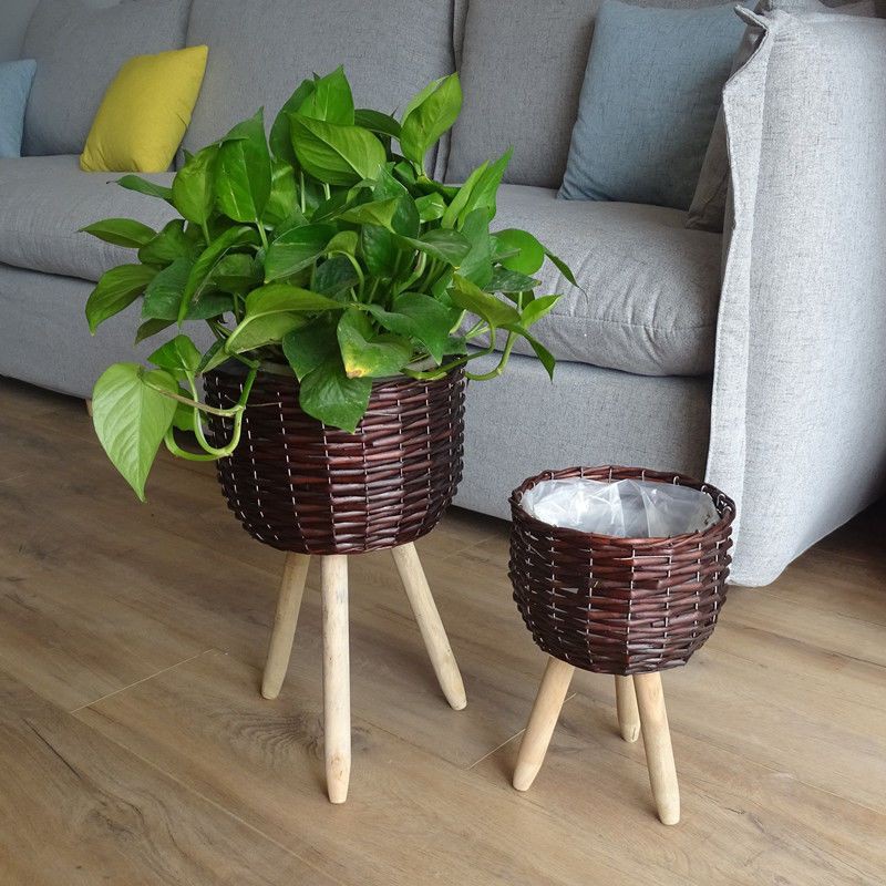 bakul berkaki jenis rotan | Shopee Malaysia