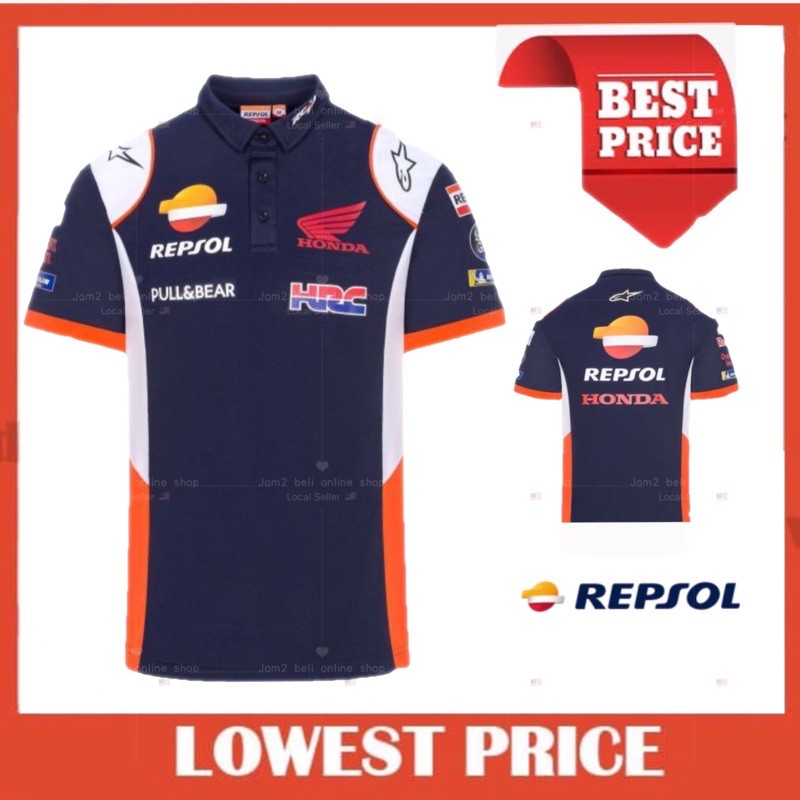 【🔥Moto🔥】Repsol team cycling Polo short sleeve GP-racing T-shirt knight ...