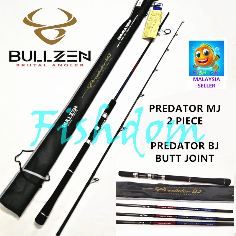 FISHDOM BULLZEN PREDATOR MJ / BJ FISHING ROD PLATINUM ROD | Shopee Malaysia