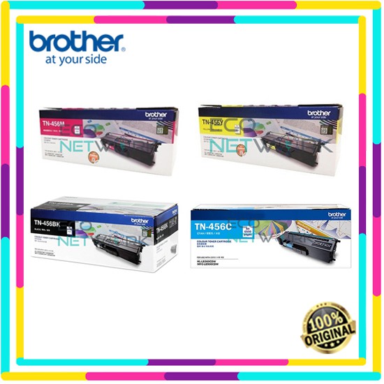 BROTHER ORIGINAL TN-456 TONER CARTRIDGE COLOR LASER SERIES -BLACK/ CYAN ...