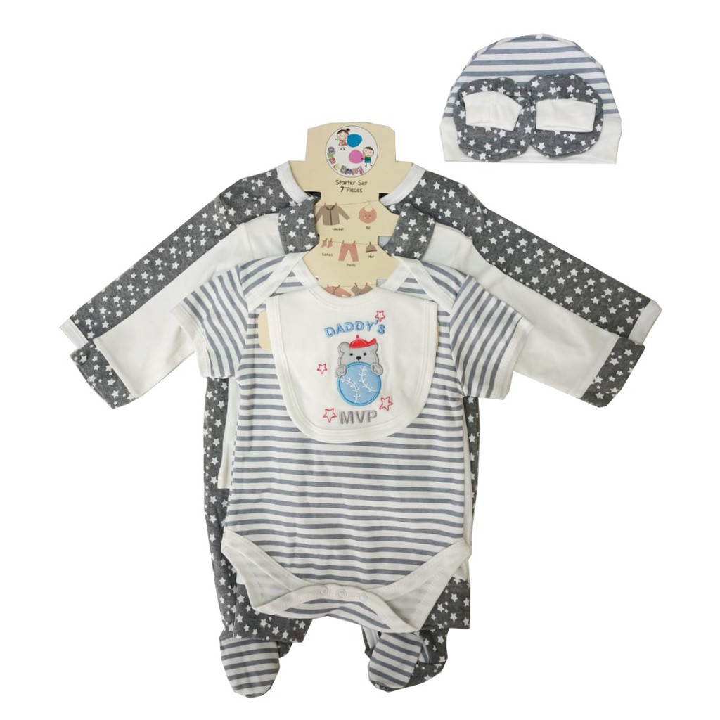 7pcs Set Baby New Born / Baby Full Moon Set - Ready Stock | Shopee Malaysia