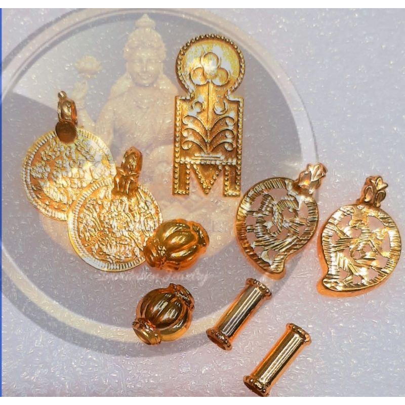 THENNAI THALI SET WITH THALI SET (1gramgoldplated)Ready stock | Shopee ...