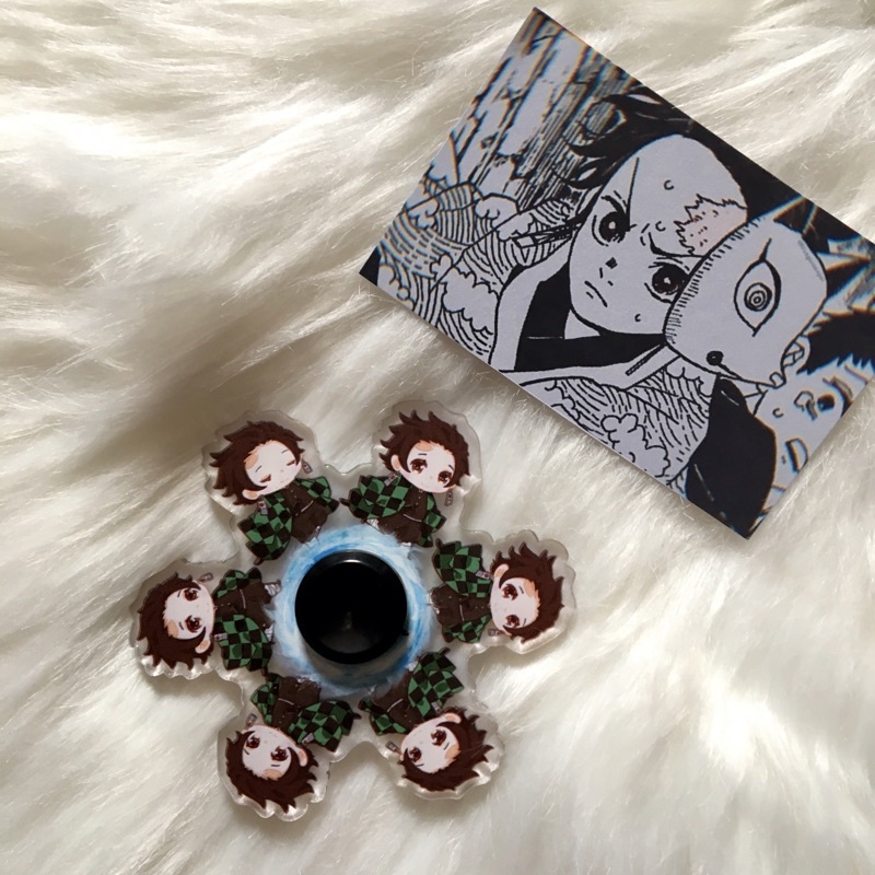 demon slayer fidget spinner (kamado tanjiro) | Shopee Malaysia