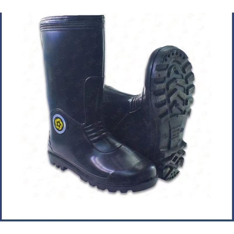 KORAKOH Safety Rubber Boot High Cut Water Rain Boots Men Woman Kasut ...