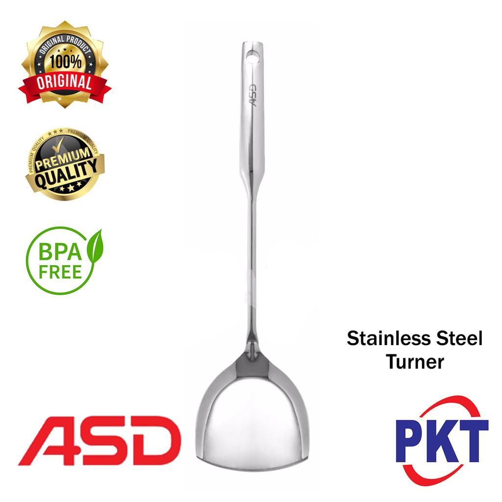 ASD 304 Stainless Steel Turner /// Sudip Panjang Cooking Utensils ...
