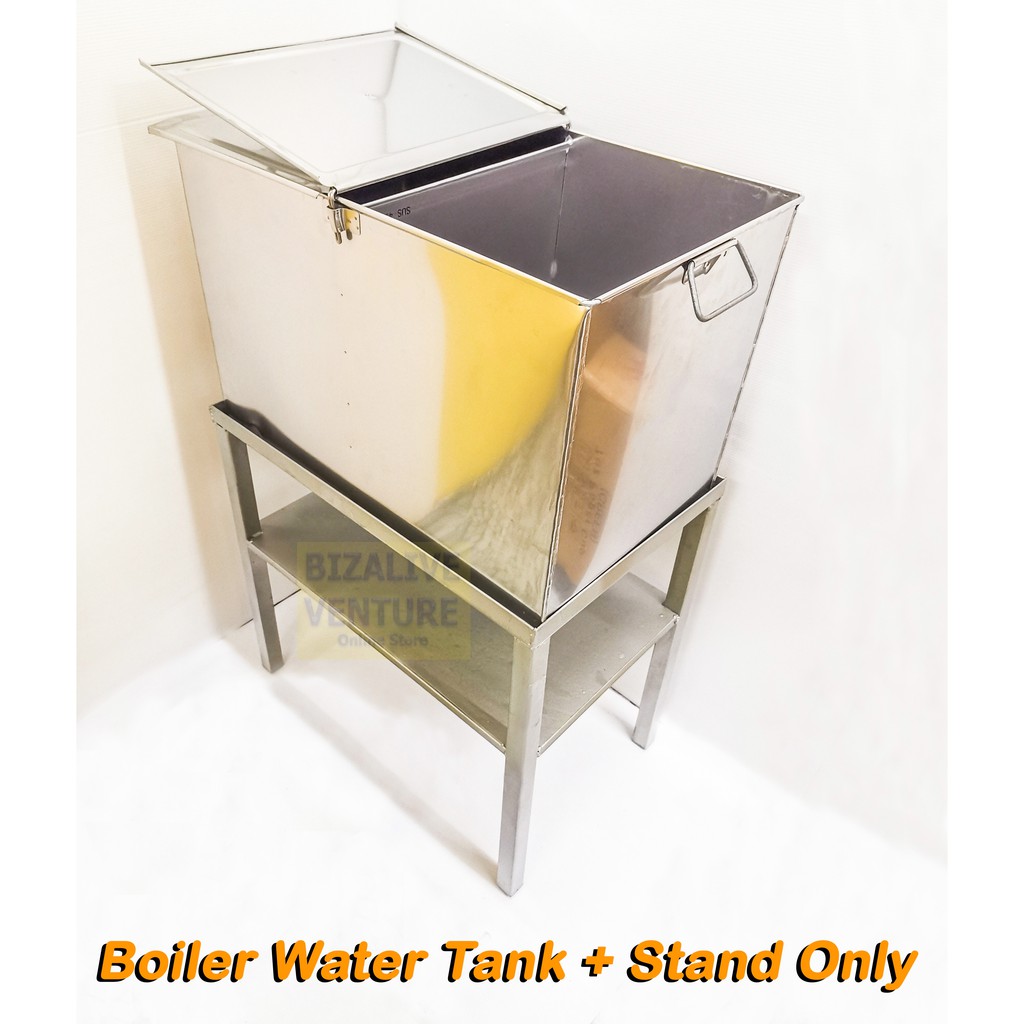 20 Lt(18")2 Side Stainless Steel Square Boiler Water Tank | Water ...