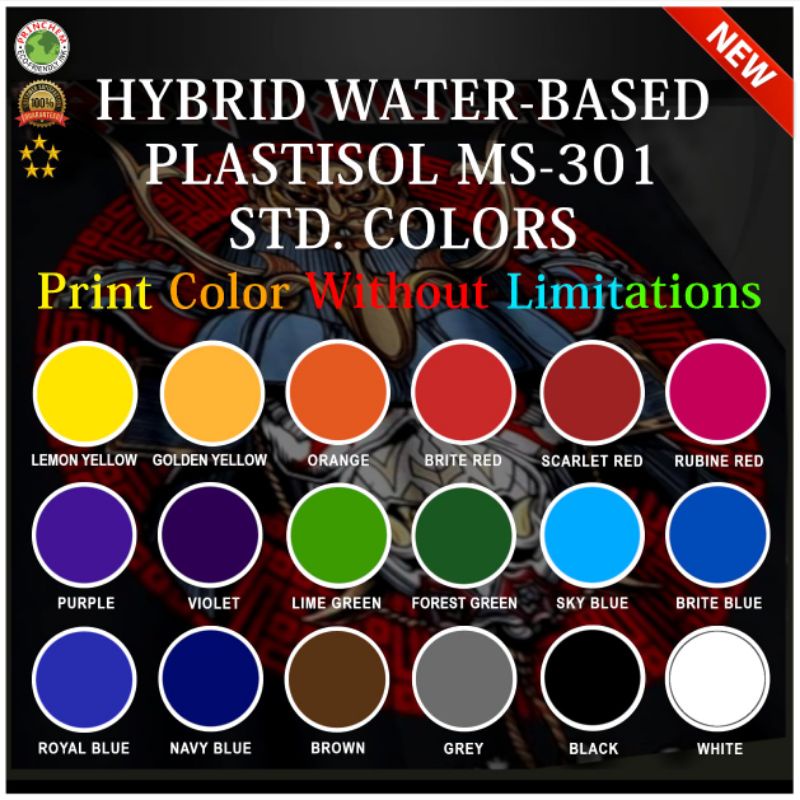 PRINCHEM HYBRID WATER-BASED PLASTISOL MS-301 STD. (Simulated Process ...