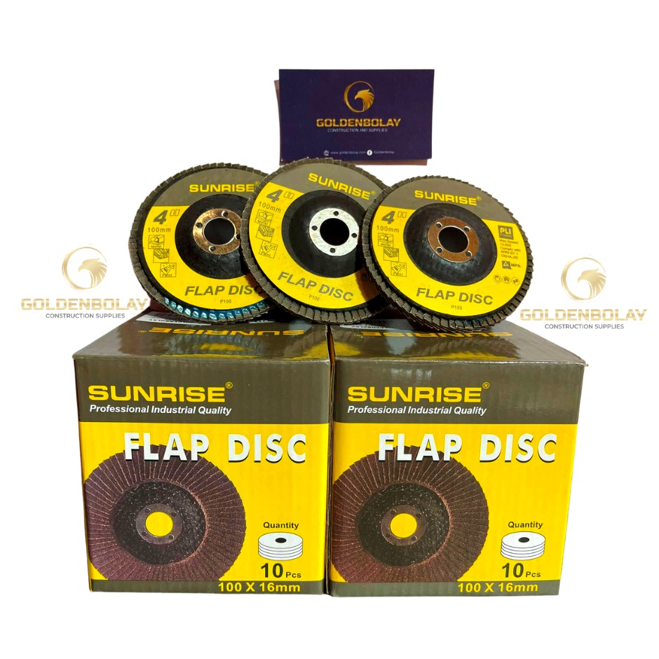 Sunrise Flap Disc size 4" sold per pc or by box (grit 120) | Shopee ...