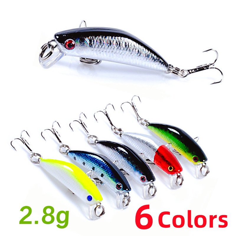 Fishing Lure 4.5cm/2.8g Sinking Minnow Water Long Throw Lure Hard Bait Minnow | Shopee Malaysia