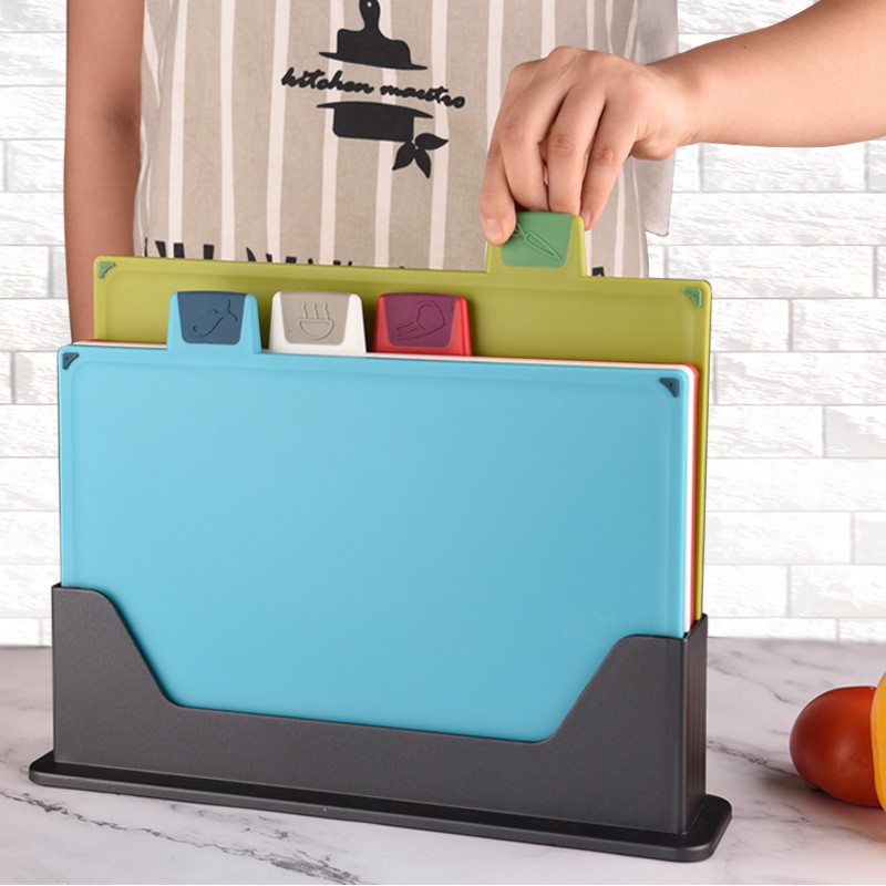 4pcs Chopping Board Set for Specific Food Types Classification Cutting ...