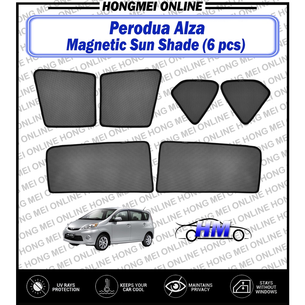 Perodua Alza Magnetic Sun Shade ( 6 PCS ) | Shopee Malaysia