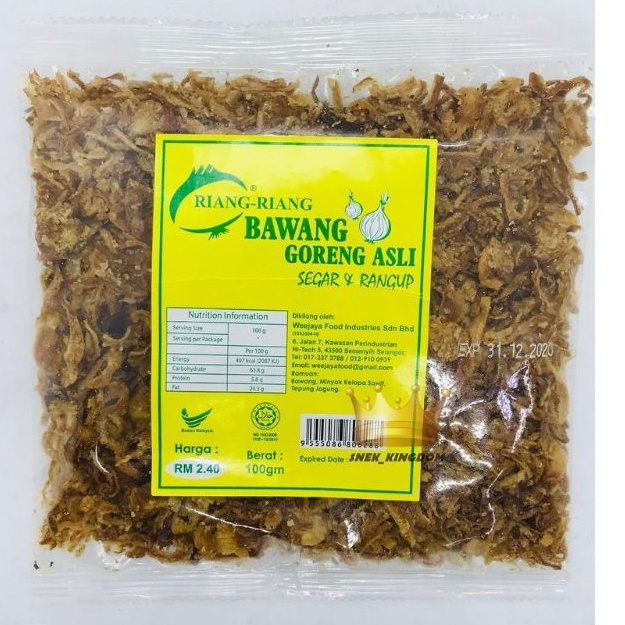 🧅RIANG RIANG BAWANG GORENG ASLI 100G | Shopee Malaysia