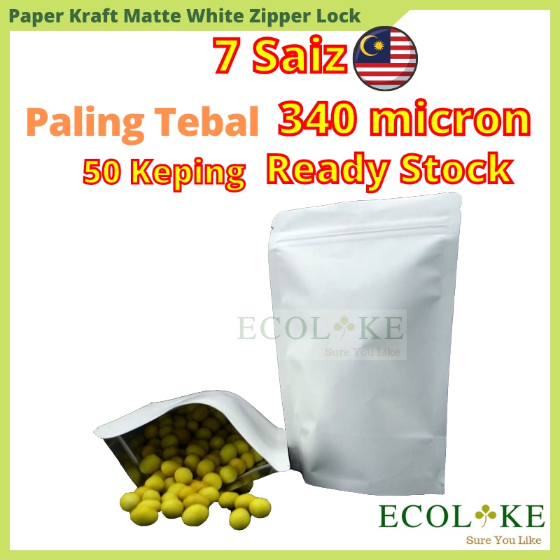 50 kpg bungkusan Kertas Putih Tebal Aluminium Super Thick White Kraft ...