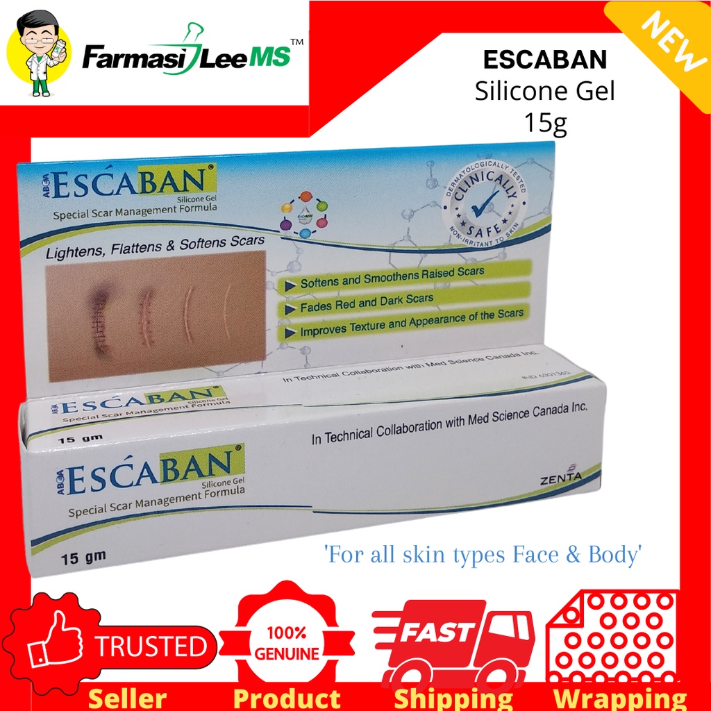 Escaban Silicone Gel For Scar 15g (Exp 11/2026) | Shopee Malaysia