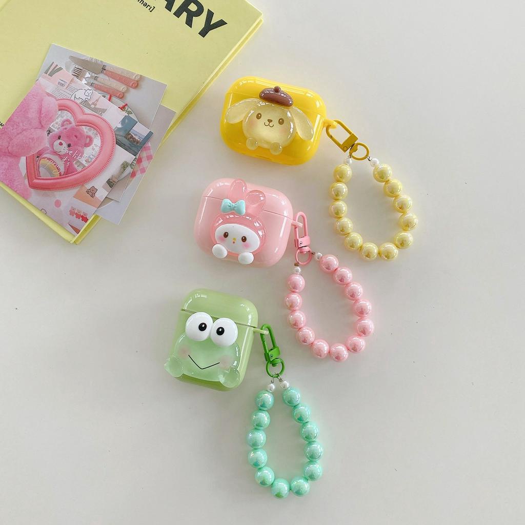 Airpods 4 case Cute cartoon Sanrio Kuromi PomPom purin keroppi with ...