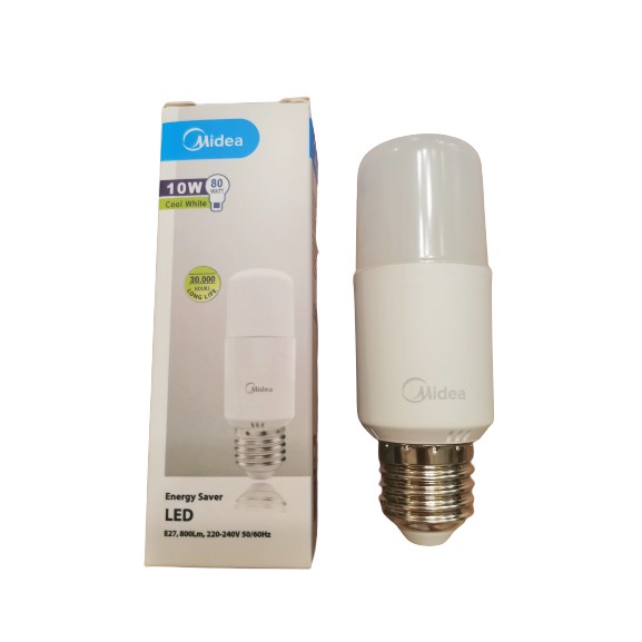 MIDEA LED E27 Stick Bulb 10W Cool White 800Lm - Cool White | Shopee ...