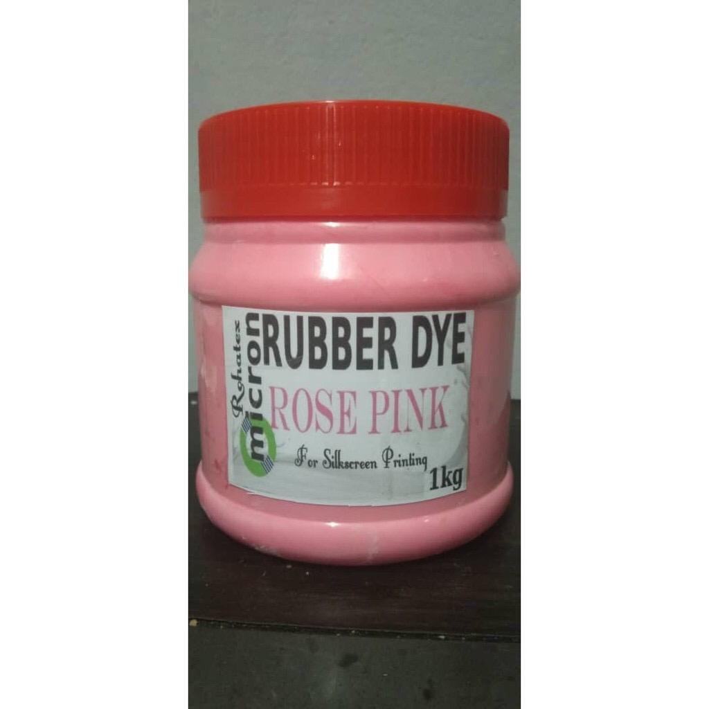 Pre-Mixed Rose-Pink Rubber Dye for silkscreen printing, Fabrics ...