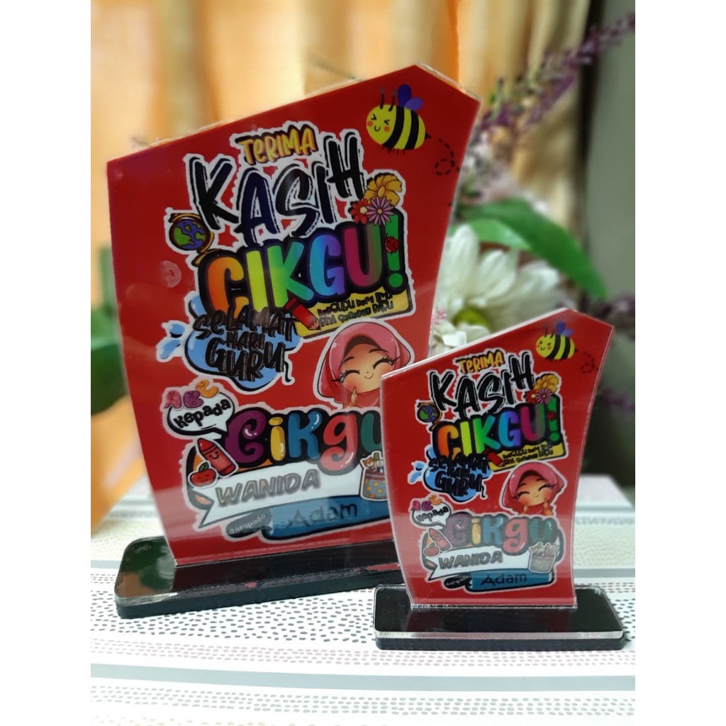 Hadiah Hari Guru 2023 Arcylic Plug - KOD PRODUK ( MR 02 ) | Shopee Malaysia